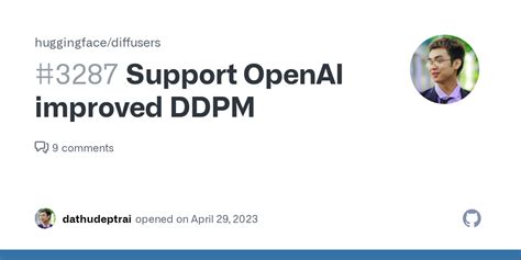 Support Openai Improved Ddpm · Issue 3287 · Huggingfacediffusers · Github
