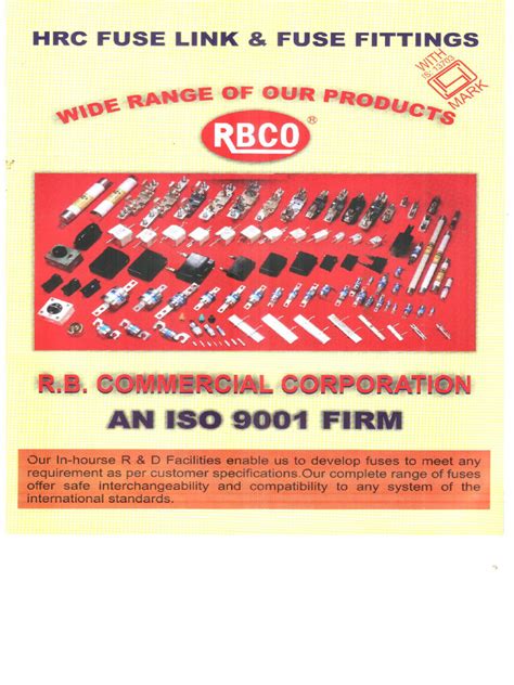 Rcbo Fuse Catlogue New Pdf