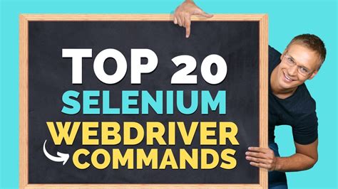Top 20 Selenium WebDriver Commands Automation Your Comprehensive