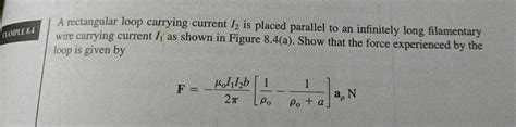 solved sample 8 4 a rectangular loop carrying current 12 is
