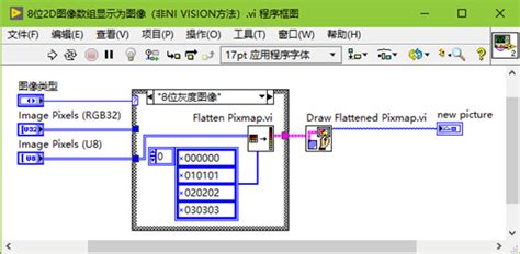 Labview8位2d图像数组显示为图像（非ni Vision方法） 图像编程 Labview视觉 机器视觉 图像处理 工业相机 工业镜头