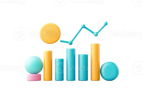 A Collection Of Colorful Geometric Shapes Representing Data Visualization Including Bars And A