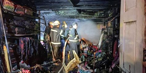 Dvb မန္တလေးတွင် အထည်အလိပ်လုပ်ငန်း အဆောက်အဦ မီးလောင်