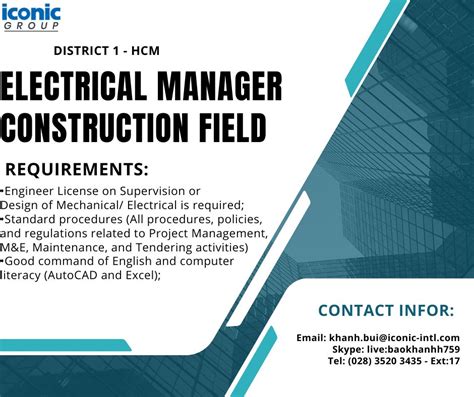 Khanh Bui On Linkedin Iconic Electrical Construction Hcm