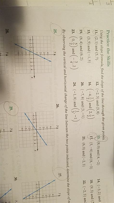 Solved 3 Practice The Skill S Using The Slope Formula Find