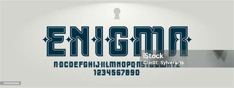 엠블럼과 로고를 위한 신비한 빈티지 디스플레이 글꼴 헤드라인과 브랜드를 위한 알파벳 문자와 숫자 타이포그래피 골동품 스타일의 마법 같은 우아한 고급 오타 고대 유물에 대한