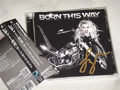 Yahooオークション レディーガガサイン入cd Born This Waylady G