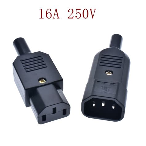 Iec Socket Straight Cable Plug Connector C13 C14 1 Vicedeal