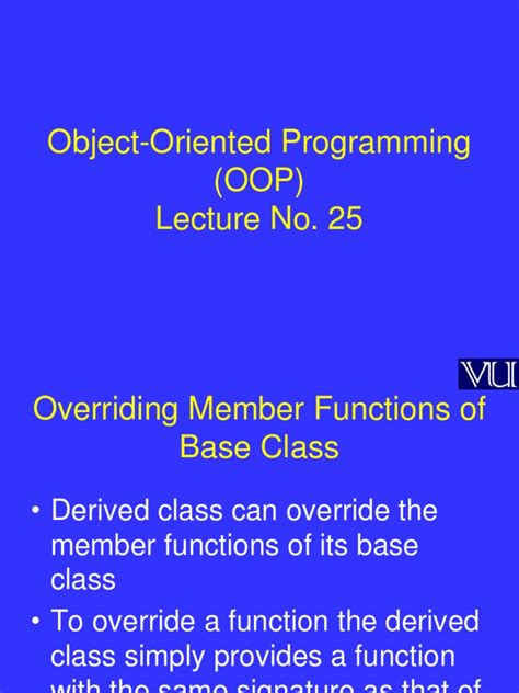 object oriented programming oop cs304 power point slides lecture 25