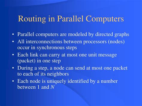 PPT Parallel Routing PowerPoint Presentation Free Download ID 6381631