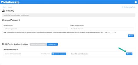 Multi Factor Authentication Prolaborate