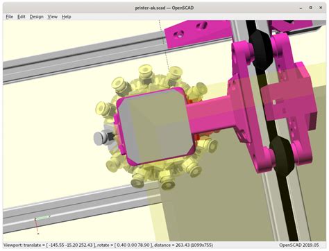 3d Printing Rotating Tilted Nozzle 4th Axis Option Draft Xyz Dims