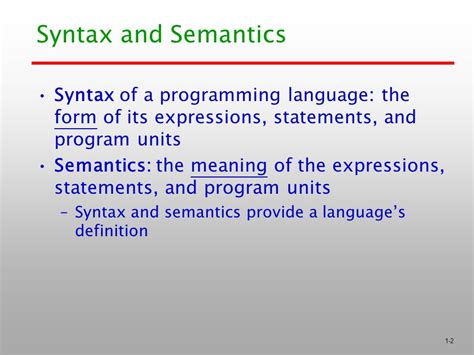 Describing Syntax And Semantics Ppt Download