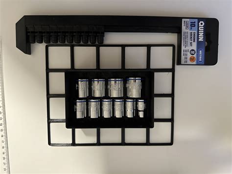 Gridfinity Quinn Harbor Freight 3 8 Drive 12 Point Socket Holder By