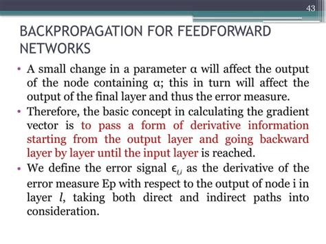 Unit 3 Neural Networks Feed Forward Nw Ppt