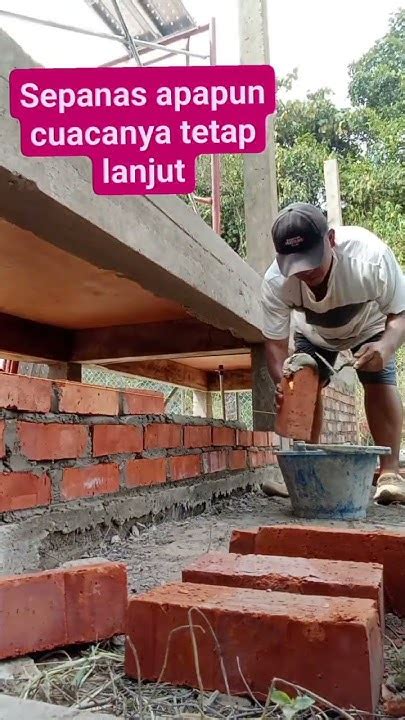 Proses Susun Bata Merah Tukangbangunankreatif Youtube