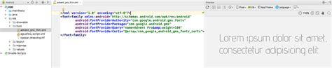 Use Downloadable Fonts Views Android Developers
