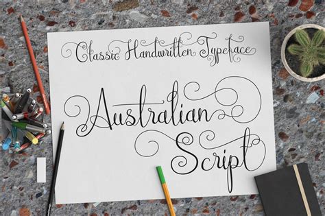 Australian Script Script Fonts ~ Creative Market