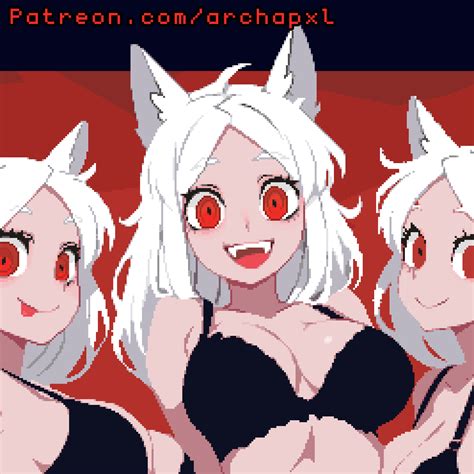 Cerberus Helltaker Drawn By Archapxl Danbooru