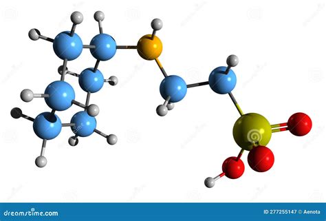 3d Image Of Ches Skeletal Formula Stock Illustration Illustration Of Organic Structure 277255147