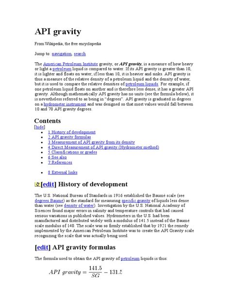 Api Gravity Pdf