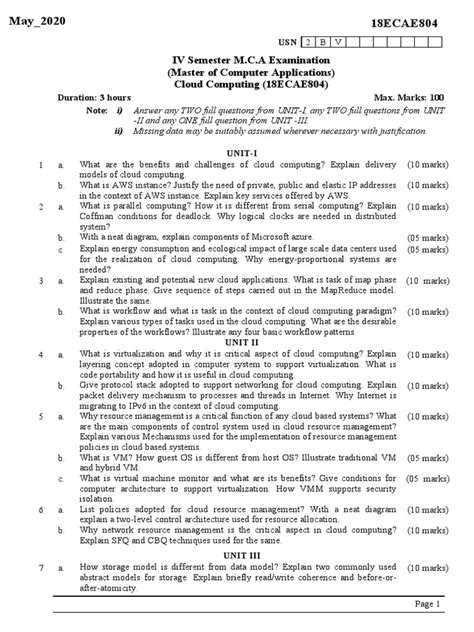 Cc Qp Pdf Cloud Computing Computing
