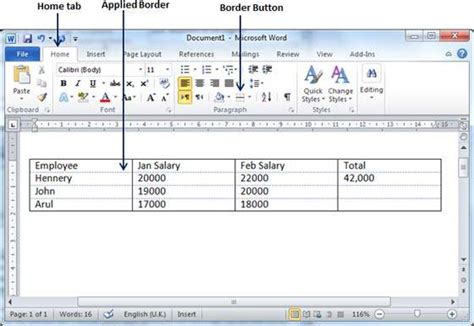 How To Move Table Lines In Word