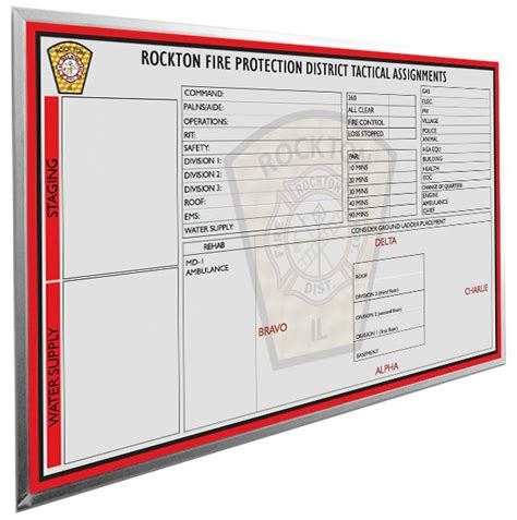 Fire Department Tactical Assignment Dry Erase Magnetic Board Industr Fire Department Tactical Assignment Dry Erase Magnetic Board Industr