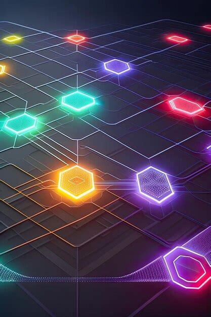 Premium Photo Blockchain Concept Chain Of Network Connections