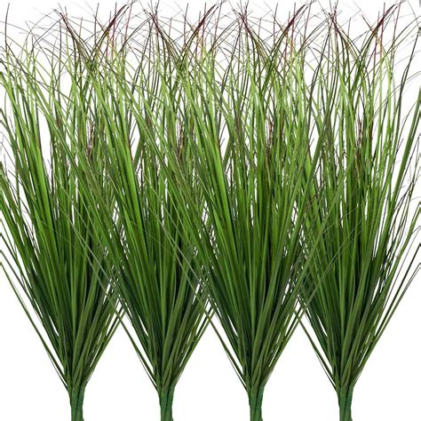 George Oliver 12pcs Artificial Grass Plants Faux Shrubs Wheat Grass