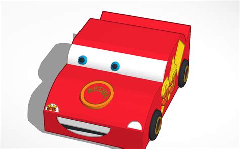 3d Design Copy Of Lightning Mcqueen Tinkercad