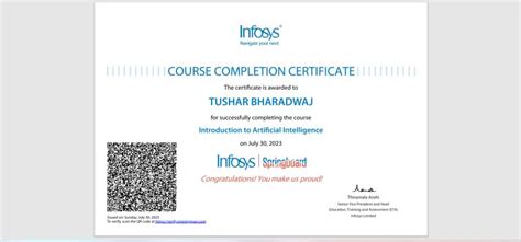 tushar bharadwaj on linkedin infosysspringboard