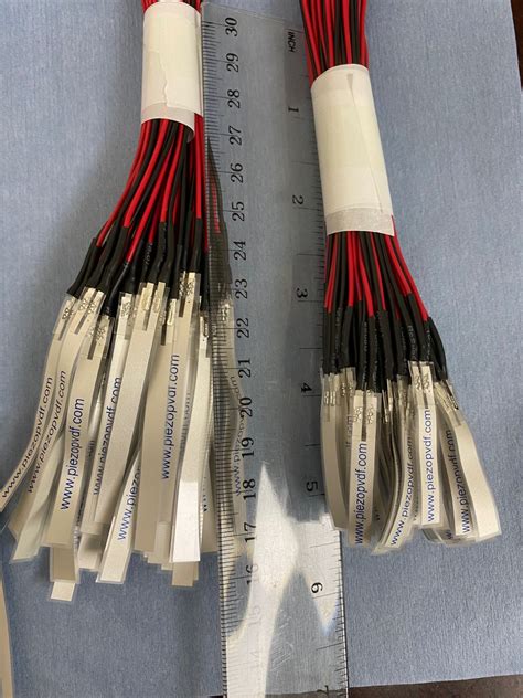 Piezoelectric Pvdf Sensor With Leads