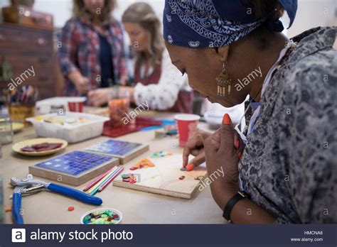 Making Up A Mosaic Hi Res Stock Photography And Images Alamy