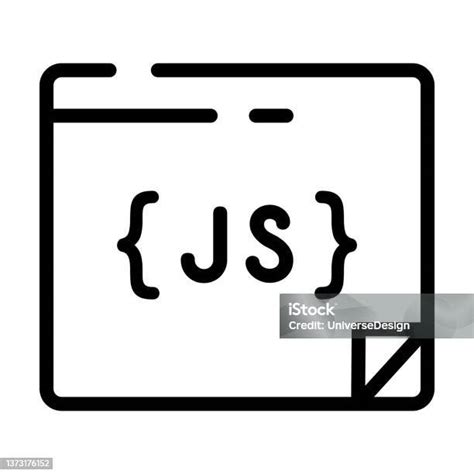 Js 얇은 선 아이콘 프로그래밍 개념 격리 된 개요 기호에서 비즈니스 Css 선형 아이콘 웹 디자인 및 앱에 대한 벡터 그림 기호 요소입니다 0명에 대한 스톡 벡터 아트 및