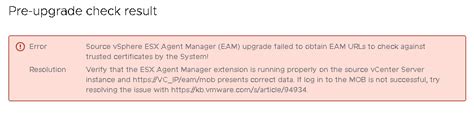 Upgrading Vcenter Server To 80 U2 Fails With Precheck Error Source