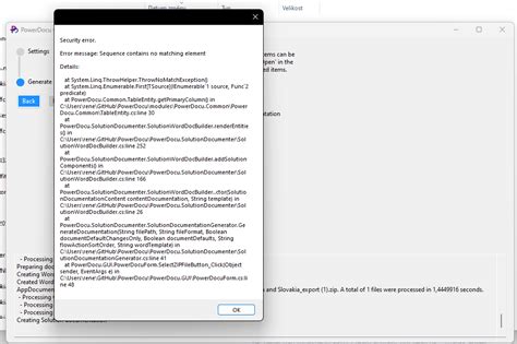 Security Error Error Message Sequence Contains No Matching Element · Issue 97 · Modery