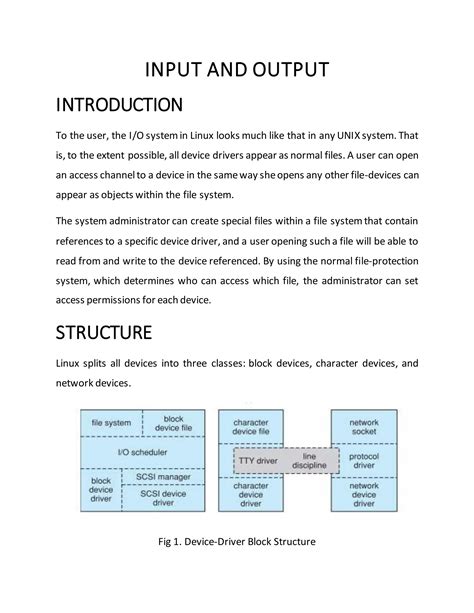 linux file sysytemand input and output docx operating systems