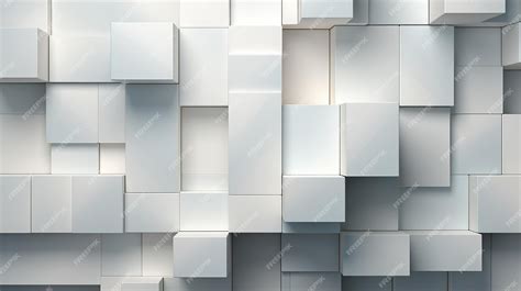 Premium Ai Image White Modern Abstract Geometric Pattern Background