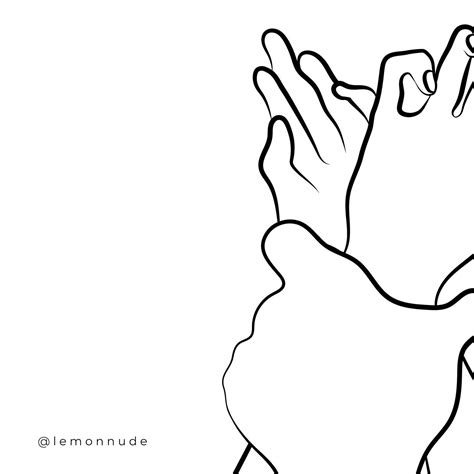 Hands Grabbing 5 Intimacy Sex Erotic Line Art Minimalism Etsy