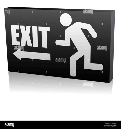 Vector Illustration Of Single Isolated Security Exit Icon Stock Vector Image Art Alamy