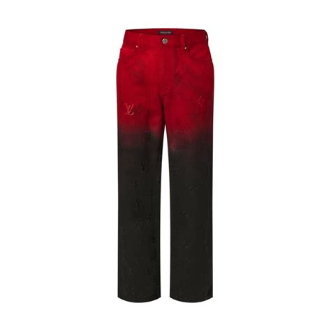 Embroidered Denim Pants Men Ready To Wear Louis Vuitton