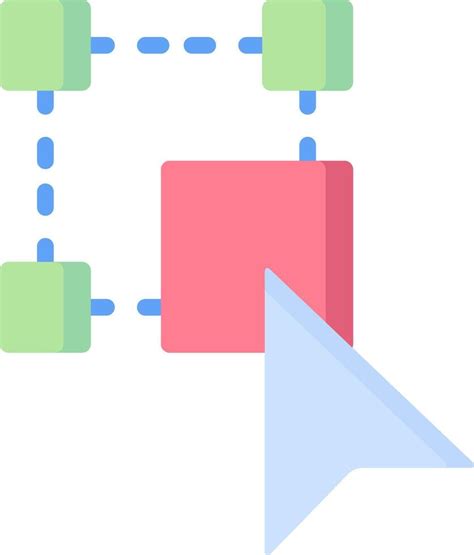 A Mouse Pointing At A Block With A Red Arrow 50912284 Vector Art At Vecteezy