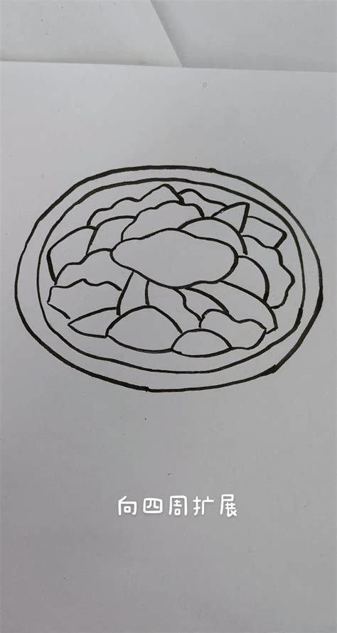 番茄炒鸡蛋简笔画13张 几塔之家