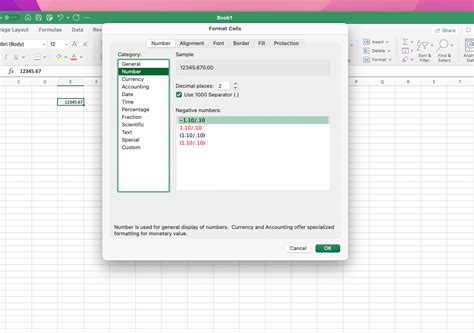 thousand separator not working on excel for mac 16 62 monterey 12 4 microsoft community