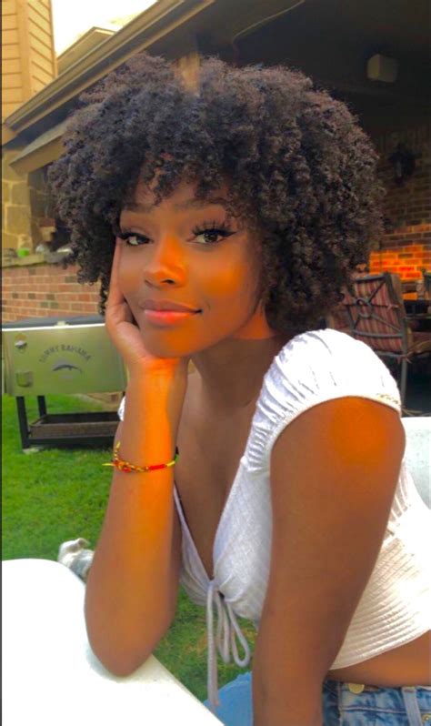 Aesthetic Boho Indie Alt Bohemian Black Girl Afro Twist Out Medium