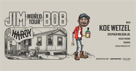 Hardy Confirms Jim Bob World Tour Kicking Off In May Live Nation