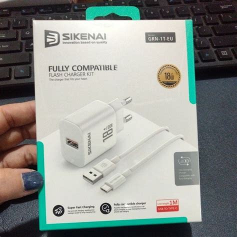 Jual Kabel Cas Usb Type C Tipe C Adapter Adaptor Watt W Sikenai Set Shopee Indonesia