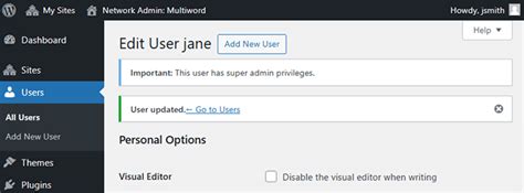 How To Add A Super Admin User Role In Wordpress Multisite
