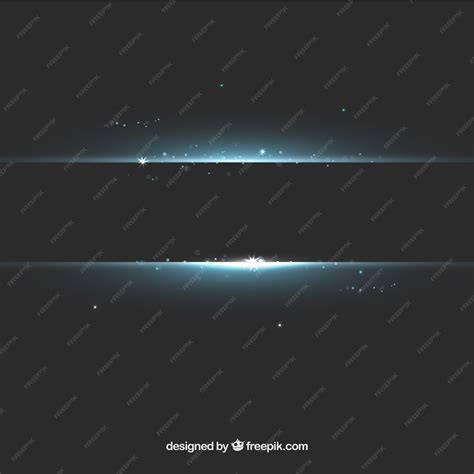 Premium Vector Horizontal Lights Background